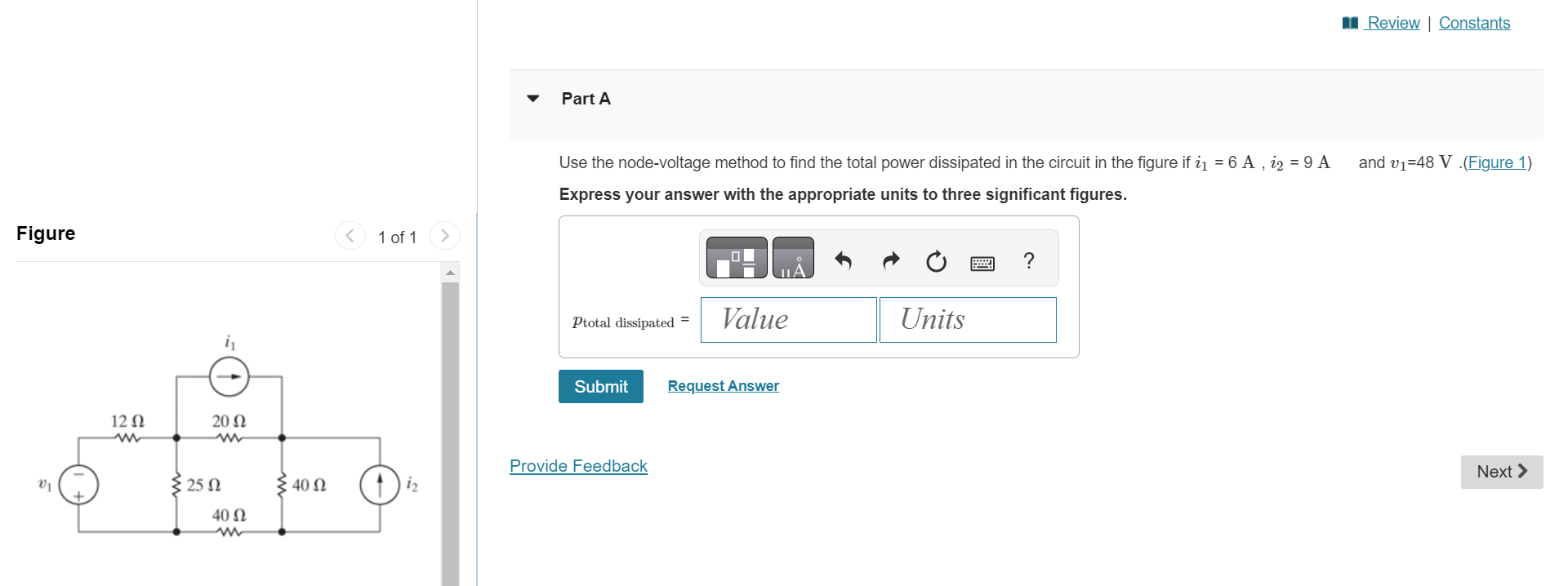 Solved Use the node-voltage method to find the total power | Chegg.com