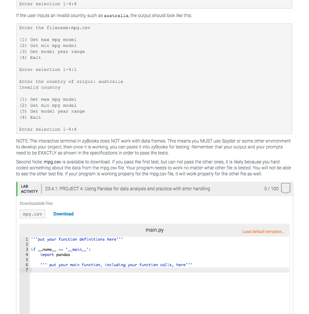 234 Project 4 Using Pandas For Data Analysis And 