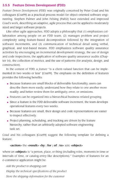 Solved Using the FDD feature template described in Section | Chegg.com