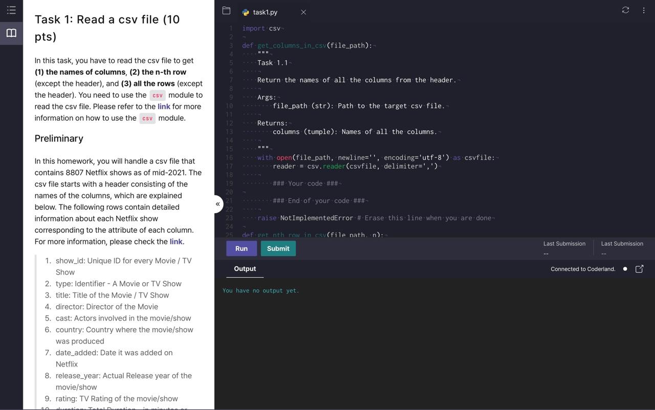 Solved Task 1 Read A Csv File 10 Pts In This Task You Chegg
