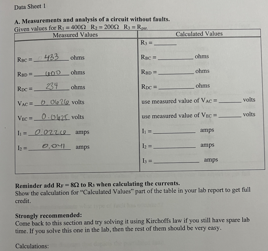 Solved PLEASE HELP WITH THIS Data Sheet 1 ﻿Data Sheet 2B. | Chegg.com
