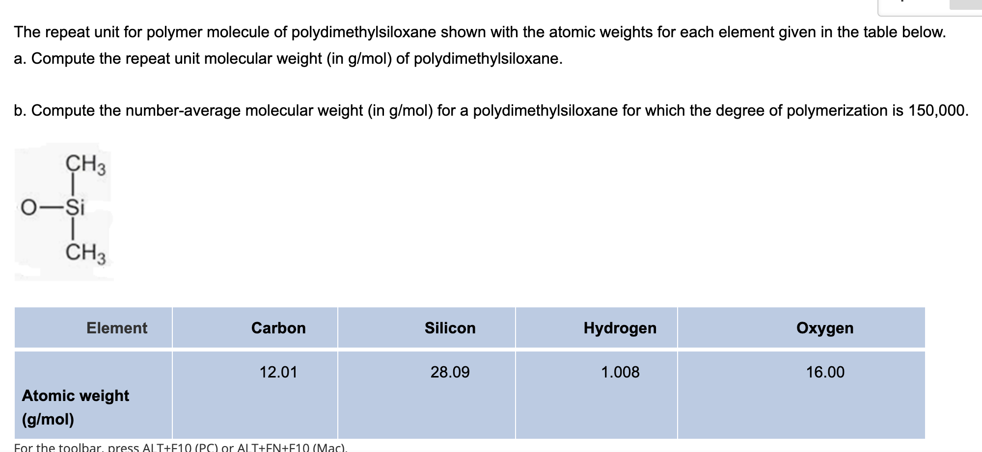 Solved The repeat unit for polymer molecule of | Chegg.com