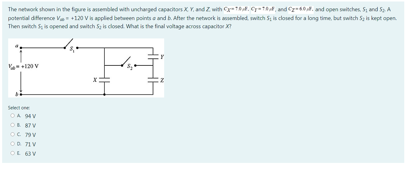 Solved The network shown in the figure is assembled with | Chegg.com