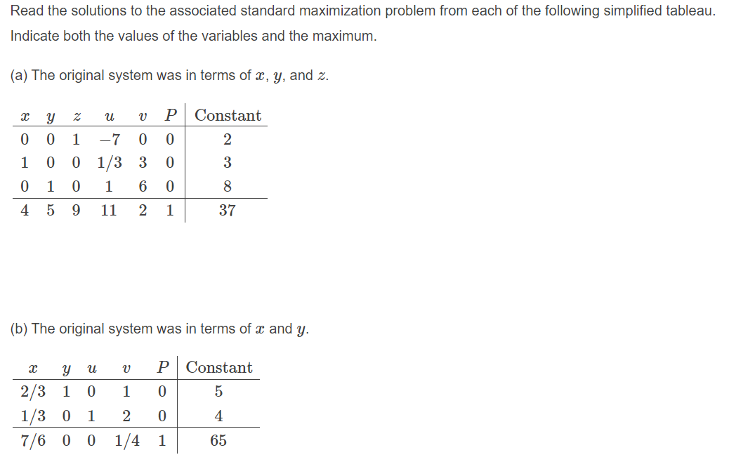Solved Read the solutions to the associated standard | Chegg.com
