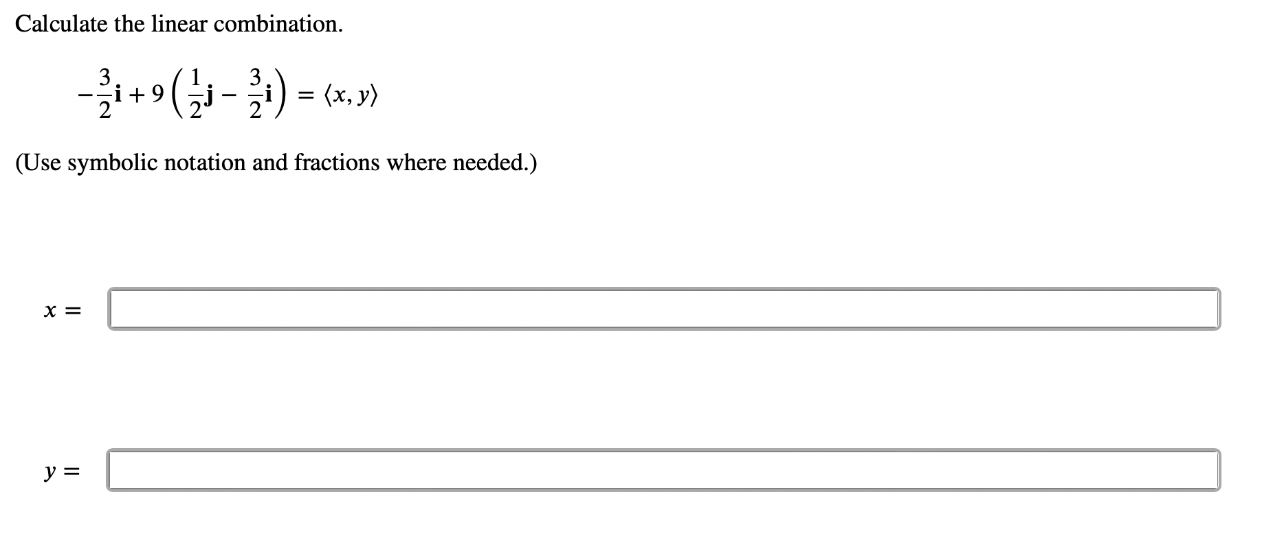 Solved Calculate the linear combination. | Chegg.com