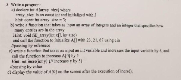 Solved 6 Write A Program A To Define Two Classes I Class 5079