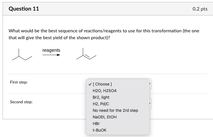 Solved What would be the best sequence of reactions/reagents | Chegg.com