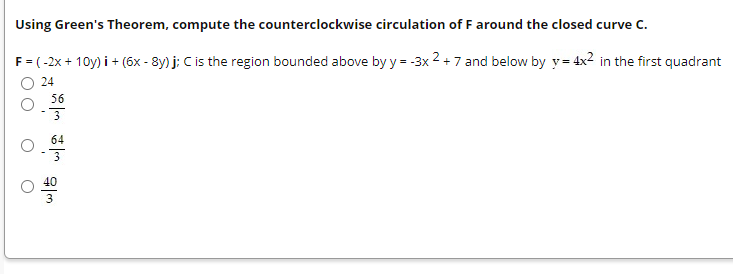Solved Using Green's Theorem, compute the counterclockwise | Chegg.com