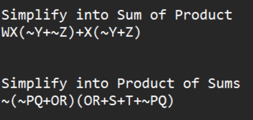 Solved Simplify into Sum of ProductWx(∼Y+∼Z)+x(∼Y+Z)Simplify | Chegg.com