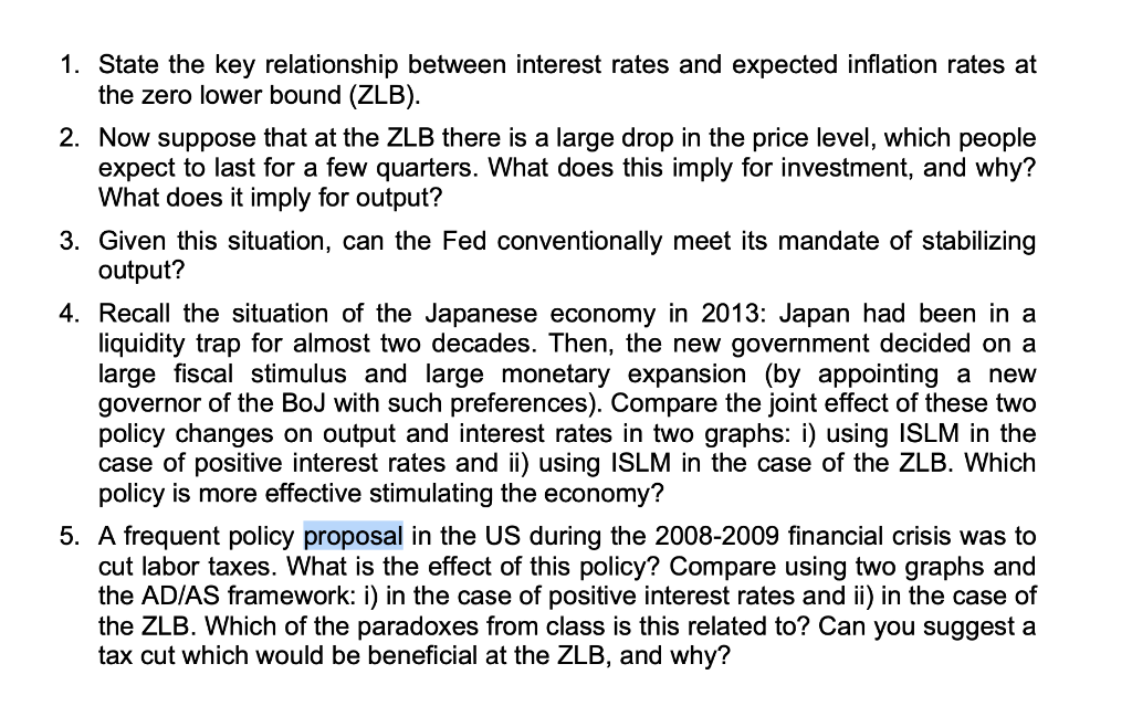 Solved 1. State the key relationship between interest rates | Chegg.com