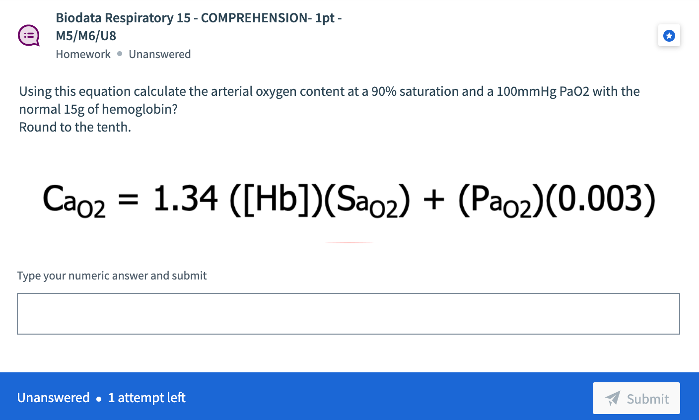 Solved Biodata Respiratory 11 - APPLICATION - 1.5pt - A5 | Chegg.com
