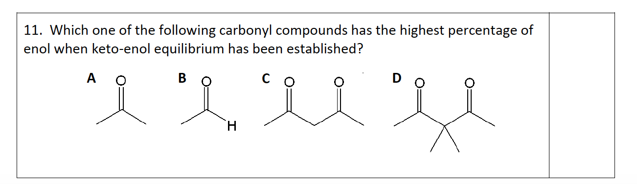 Solved OH 15. The enol form of this compound is shown here. | Chegg.com