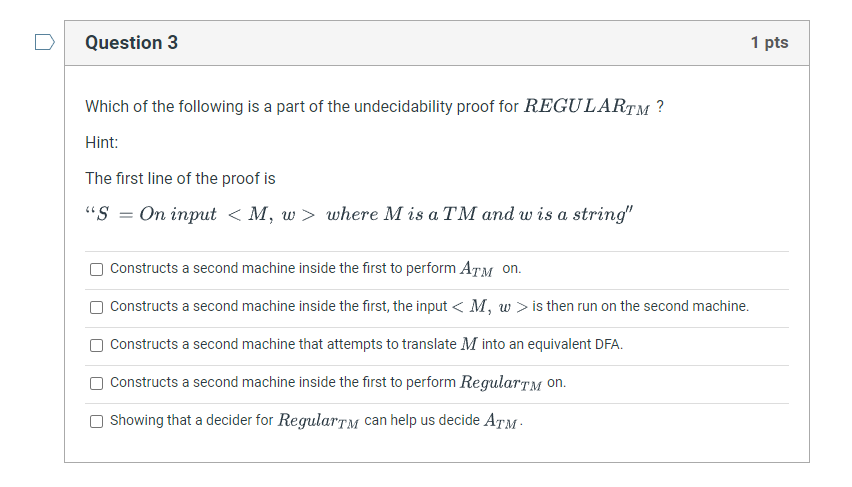 Solved Question 3 1 pts Which of the following is a part of | Chegg.com