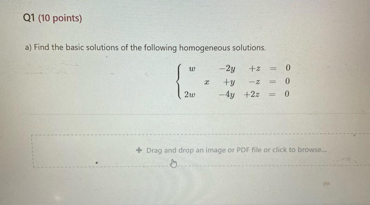 Solved a) Find the basic solutions of the following | Chegg.com