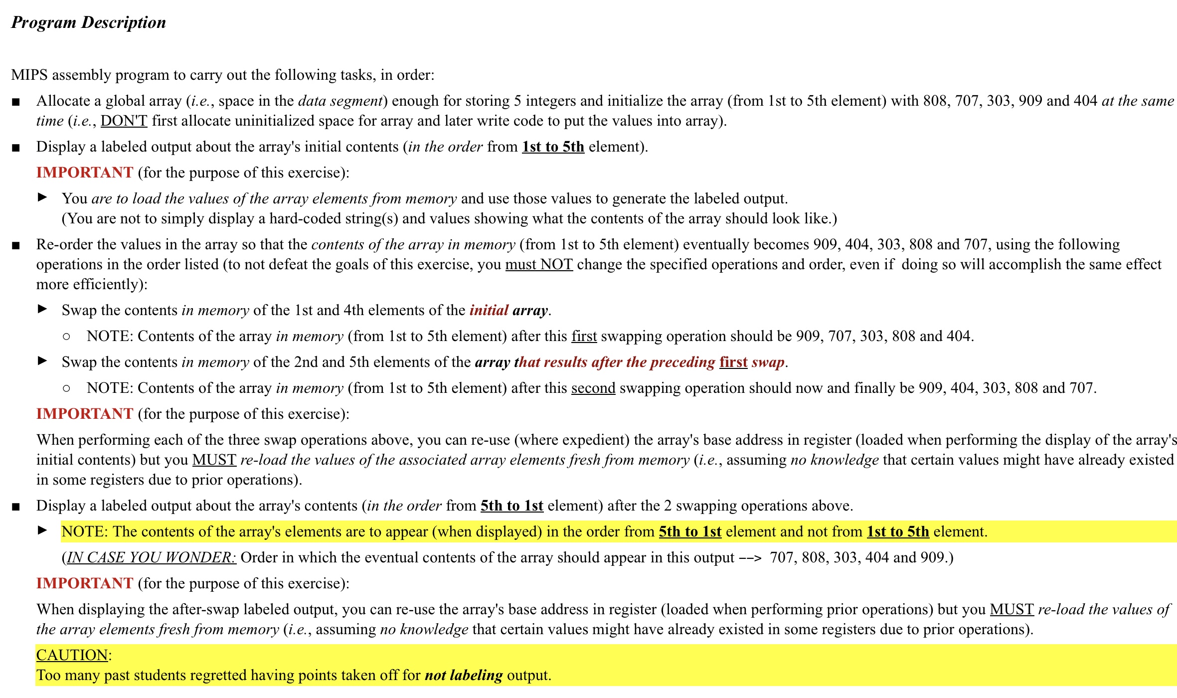 Solved You are to use MARS to work on and test a small MIPS | Chegg.com