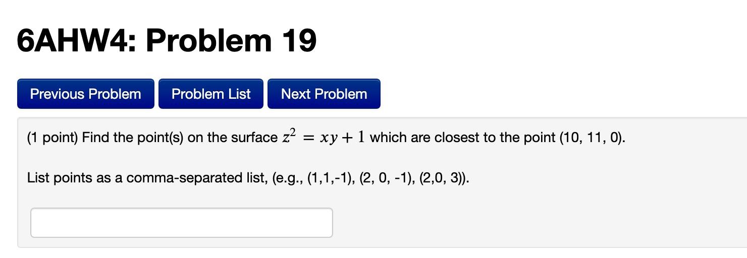 Solved 6AHW4: Problem 19 Previous Problem Problem List Next | Chegg.com
