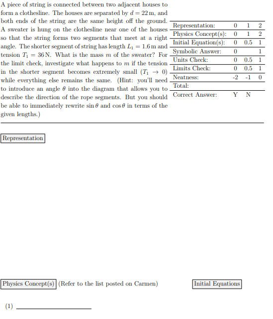 Solved A piece of string is connected between two adjacent | Chegg.com
