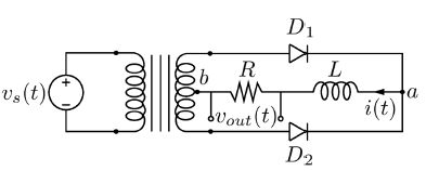 Explain how the performance of the center-tapped | Chegg.com