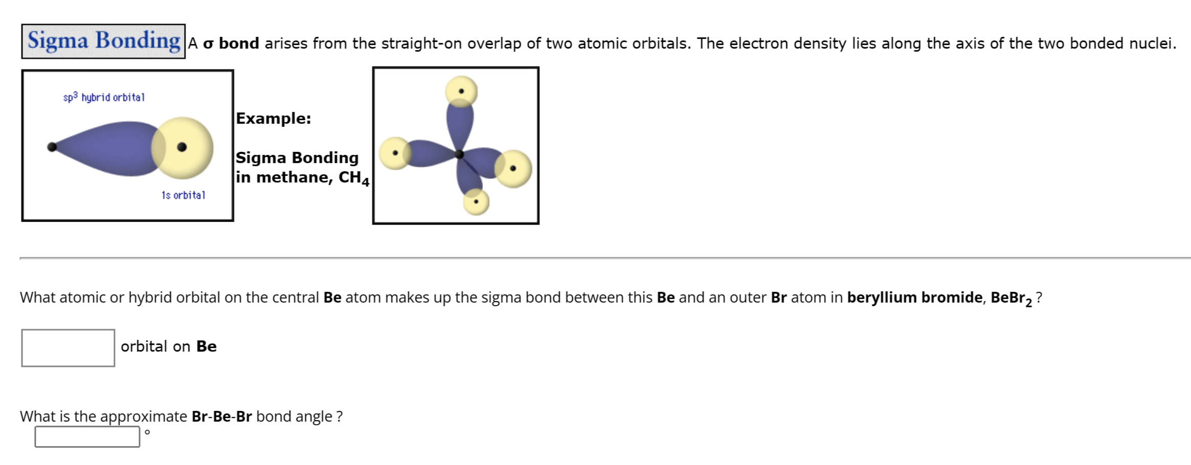 Solved What atomic or hybrid orbital on the central Be atom | Chegg.com