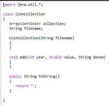 A class "Coin" is provided to you, as well as the | Chegg.com