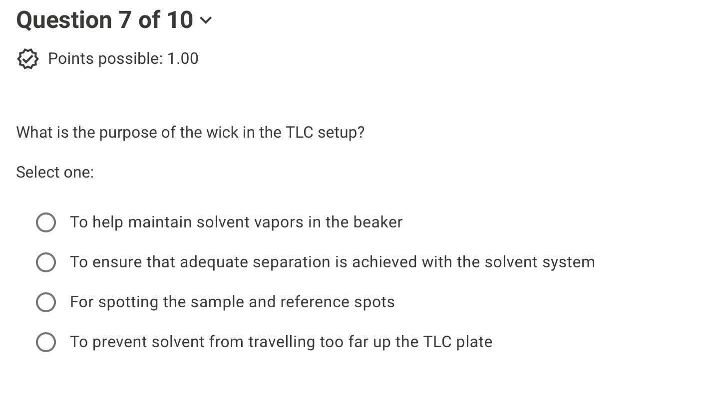 Solved Question 7 ﻿of 10vvPoints possible: 1.00What is the | Chegg.com