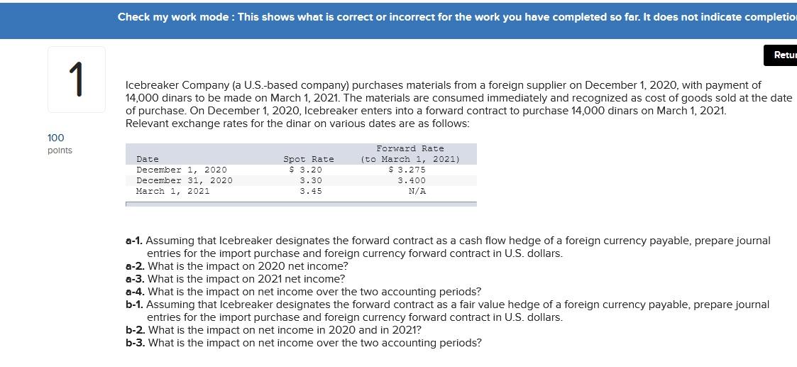 Solved a-2. What is the impact on 2020 net income? a-3. What | Chegg.com