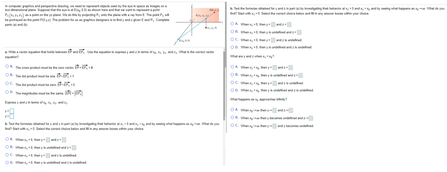 Solved In computer graphics and perspective drawing, we need | Chegg.com