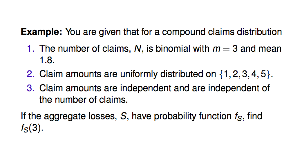 Example: You are given that for a compound claims | Chegg.com