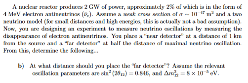 This is practice material for a particle physics | Chegg.com