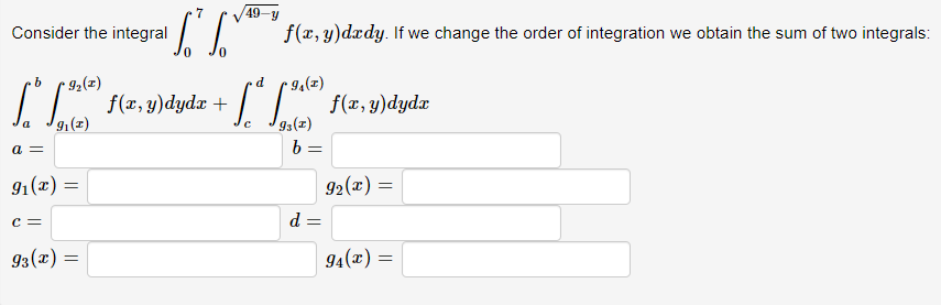 Solved Consider the integral | Chegg.com