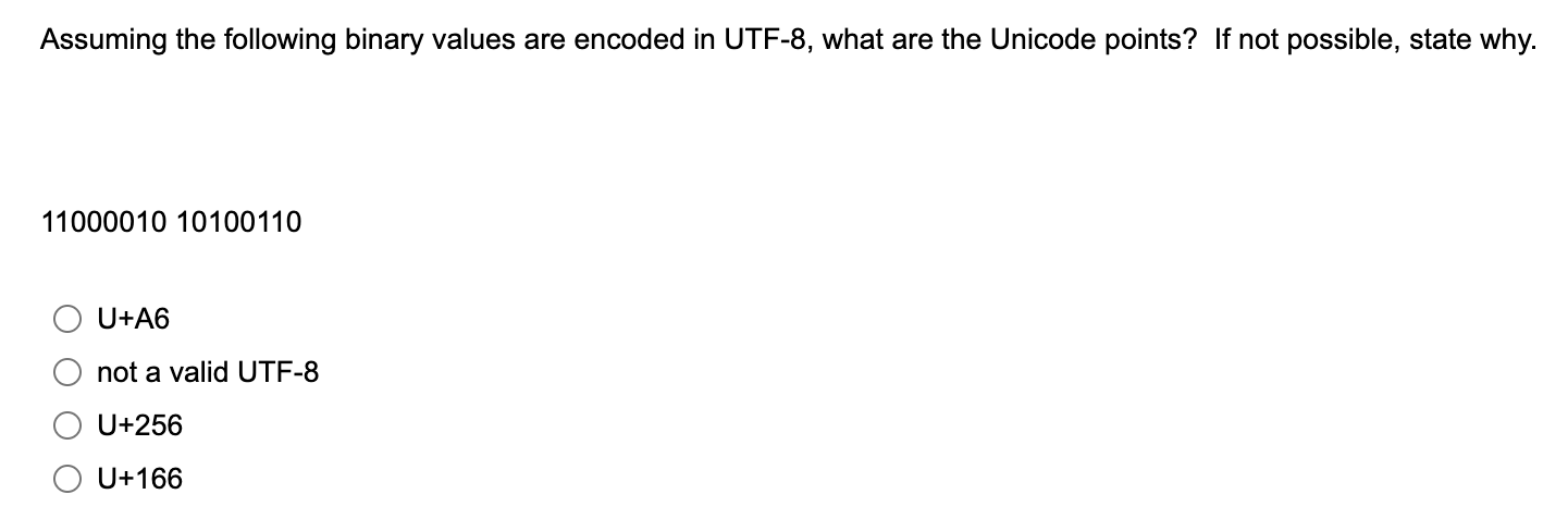 Solved Assuming the following binary values are encoded in | Chegg.com