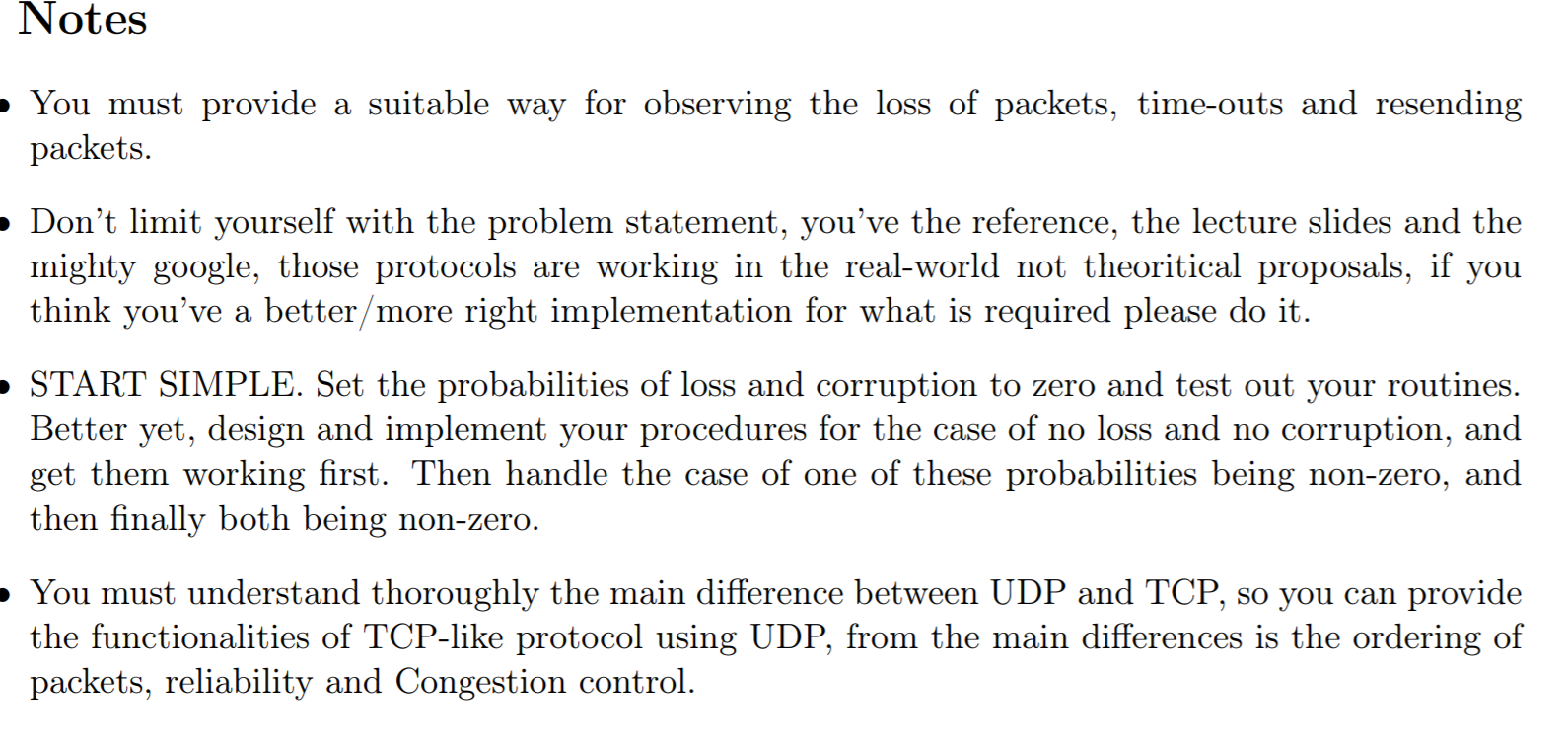 Programming Assignment 2 Implementing a Reliable Data | Chegg.com