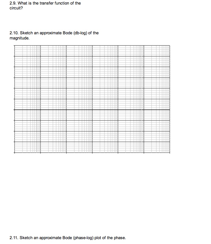 Solved Problem 2) Transfer functions, Bode plots, first | Chegg.com