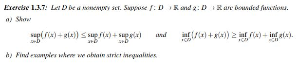 Solved Exercise 1.3.7: Let D be a nonempty set. Suppose f: | Chegg.com
