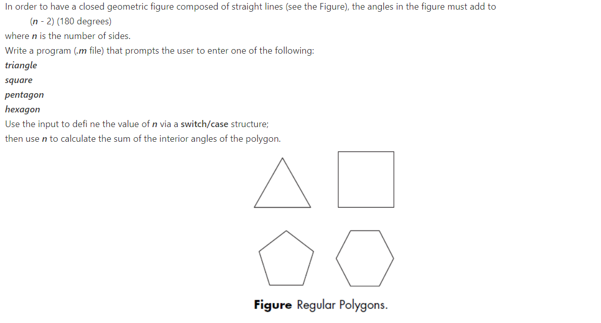 Solved In order to have a closed geometric figure composed | Chegg.com