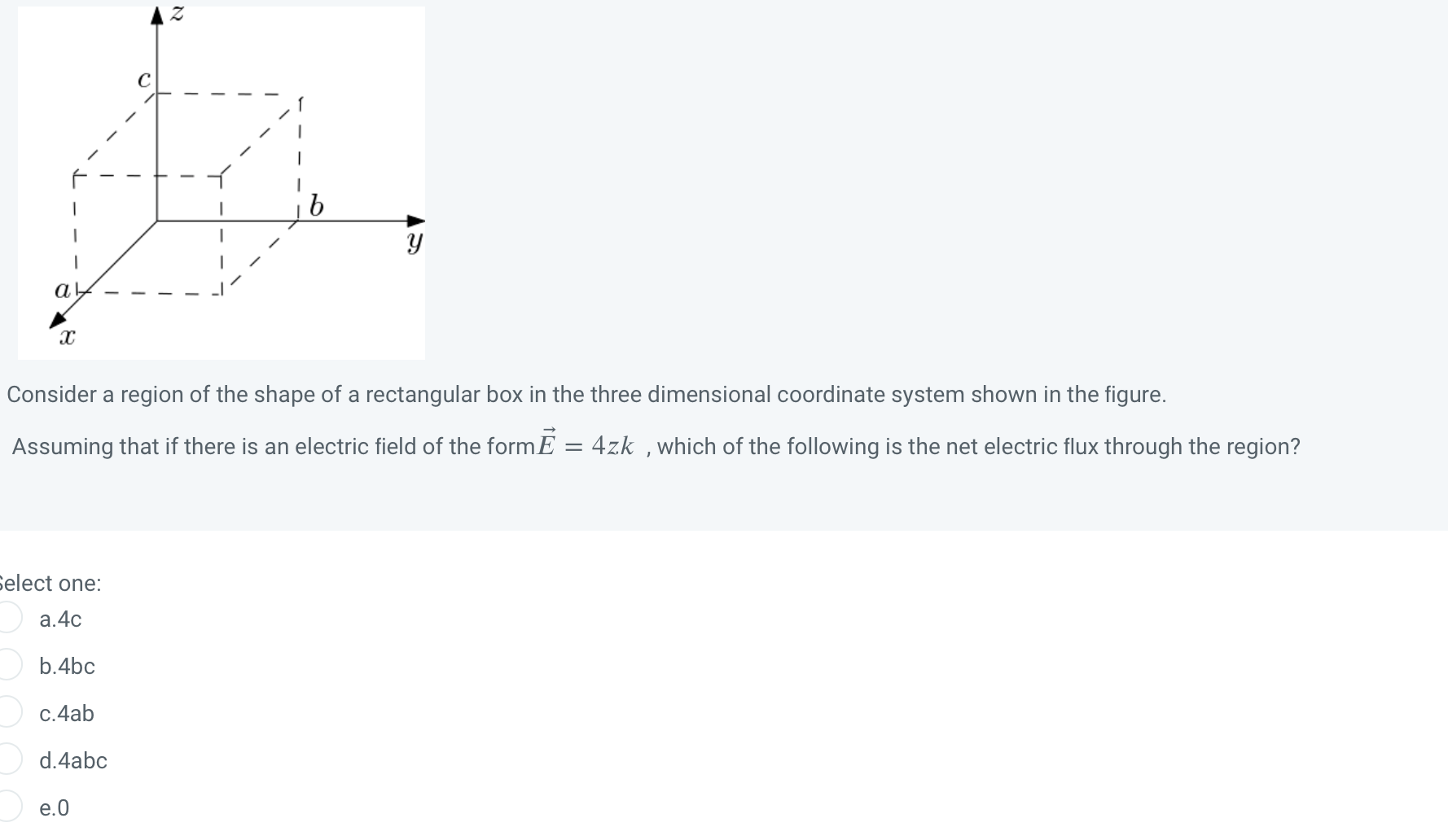 Consider a region of the shape of a rectangular box | Chegg.com