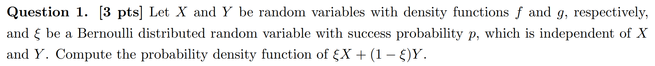 Solved Let X and Y be random variables with density | Chegg.com