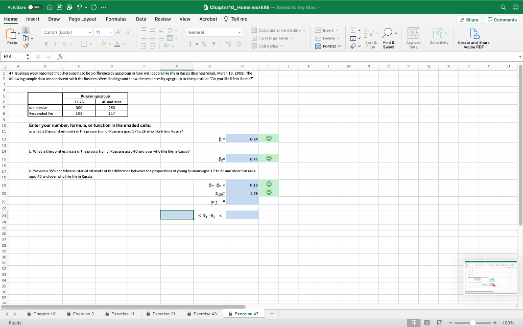 Solved AutoSave AAP 2 O... Chapter10_Home work8E – Saved to | Chegg.com