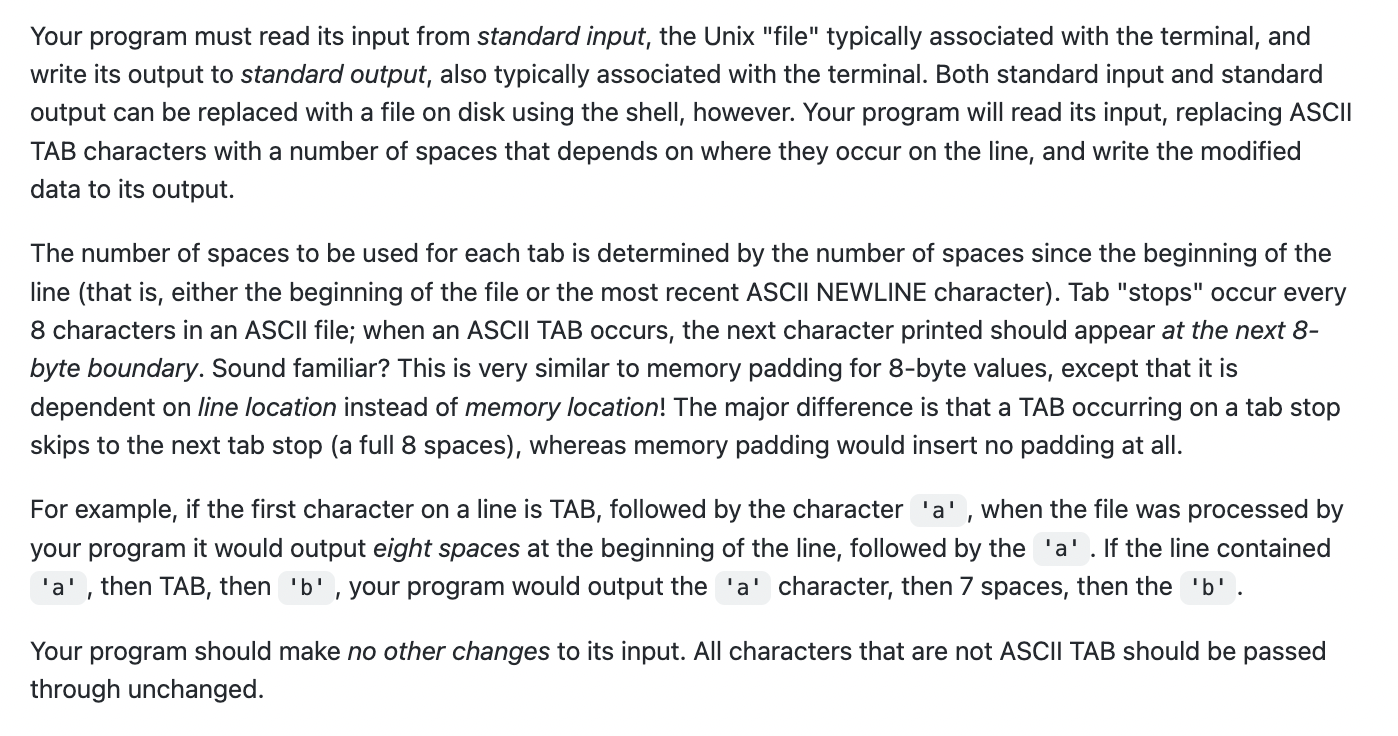 Your program must read its input from standard input, | Chegg.com