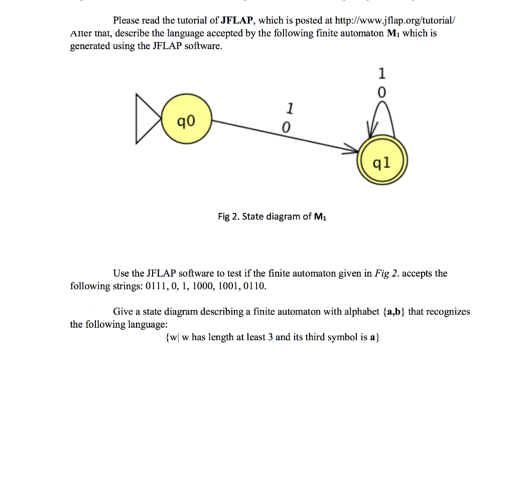 Please read the tutorial of JFLAP, which is posted at | Chegg.com