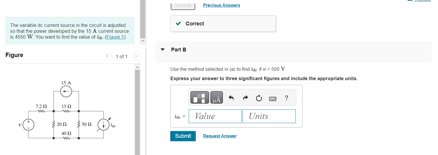 Solved The variable dc current source in the circuit is | Chegg.com