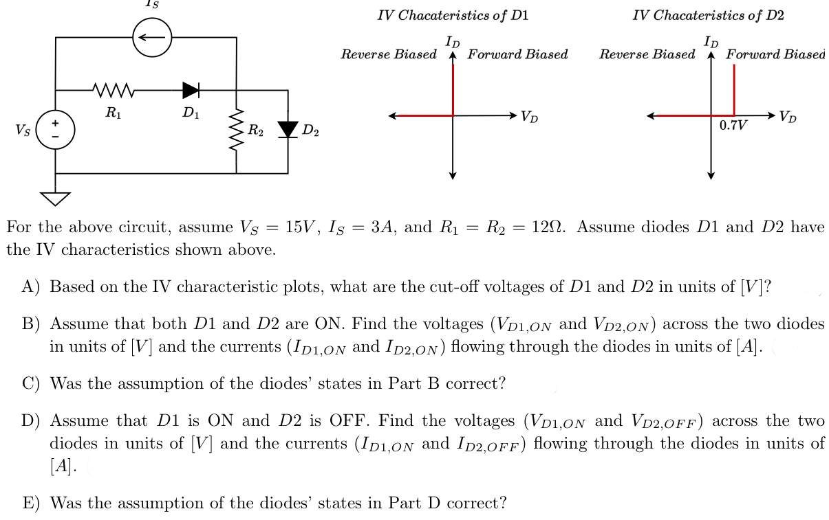Solved For the above circuit, assume VS=15V,IS=3A, ﻿and | Chegg.com