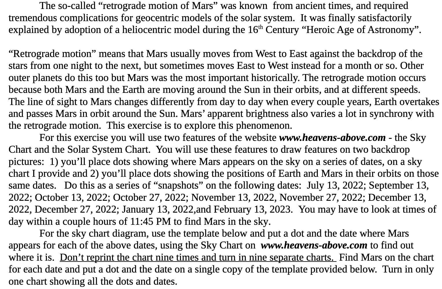 Solved The so-called "retrograde motion of Mars" was known | Chegg.com