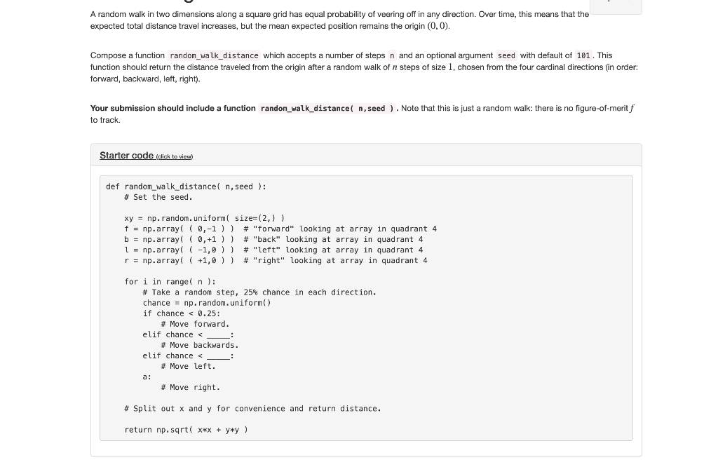 A random walk in two dimensions along a square grid | Chegg.com