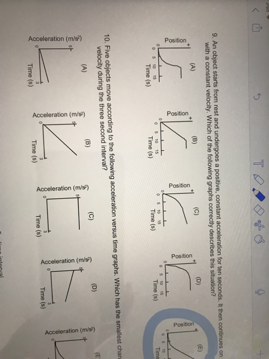 Solved 9. An object starts from rest and undergoes a | Chegg.com