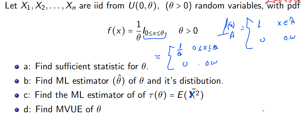 _et X1,X2,…,Xn are iid from U(0,θ),(θ>0) random | Chegg.com
