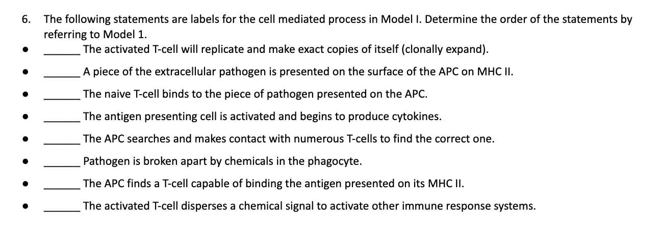 Solved Module 1 - Antigen presentation and T-cell | Chegg.com