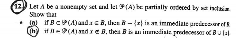 Solved 12. Let A be a nonempty set and let P (A) be | Chegg.com