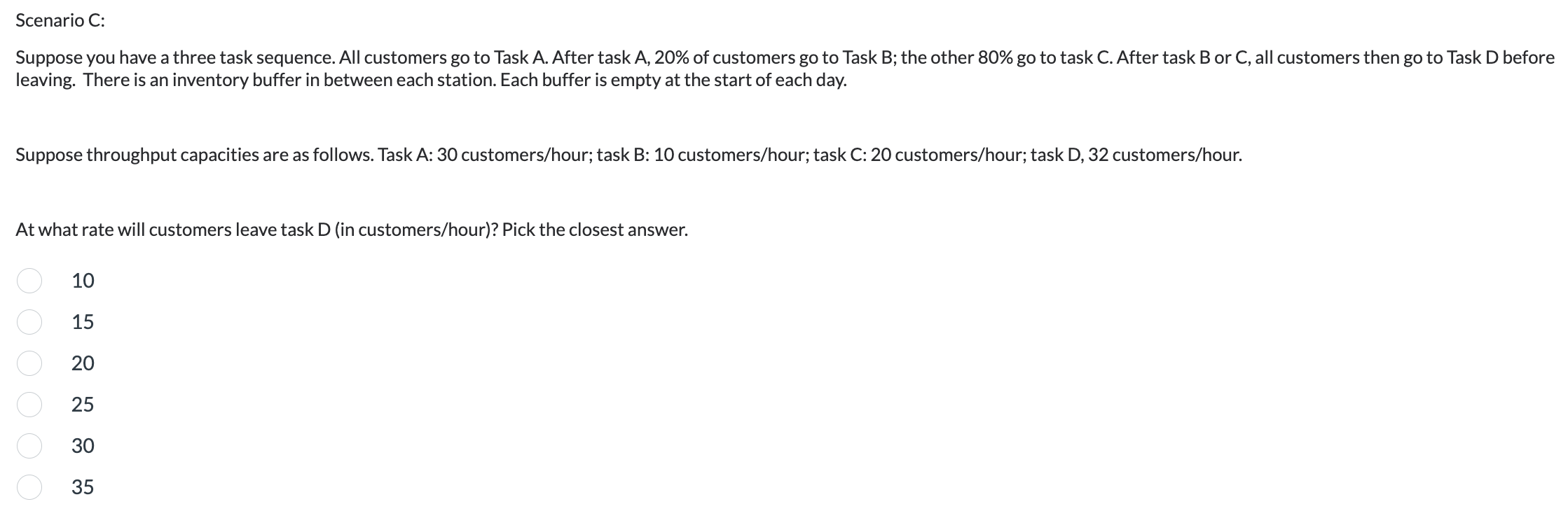 Solved Scenario C: Suppose you have a three task sequence. | Chegg.com