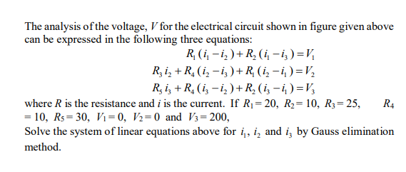 Solved V2 iz R R3 Vi M R4 R2 } із Rs + V3 The analysis of | Chegg.com